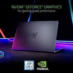 Razer Blade Stealth 13 Ultrabook Laptop: Intel Core i7-8565U 4-Core, NVIDIA GeForce MX150, 13.3" FHD 1080p, 16GB RAM, 256GB SSD, CNC Aluminum, Chroma RGB Lighting, Thunderbolt 3, Black