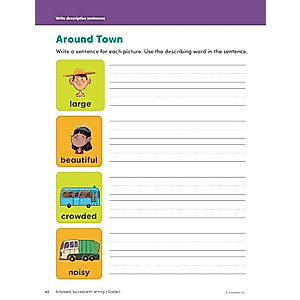 Scholastic Success with Writing Grade 1 Workbook