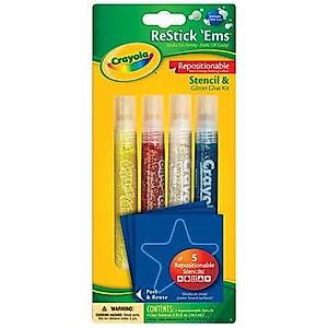 Crayola ReStick 'EMS Stencil & Glitter Glue