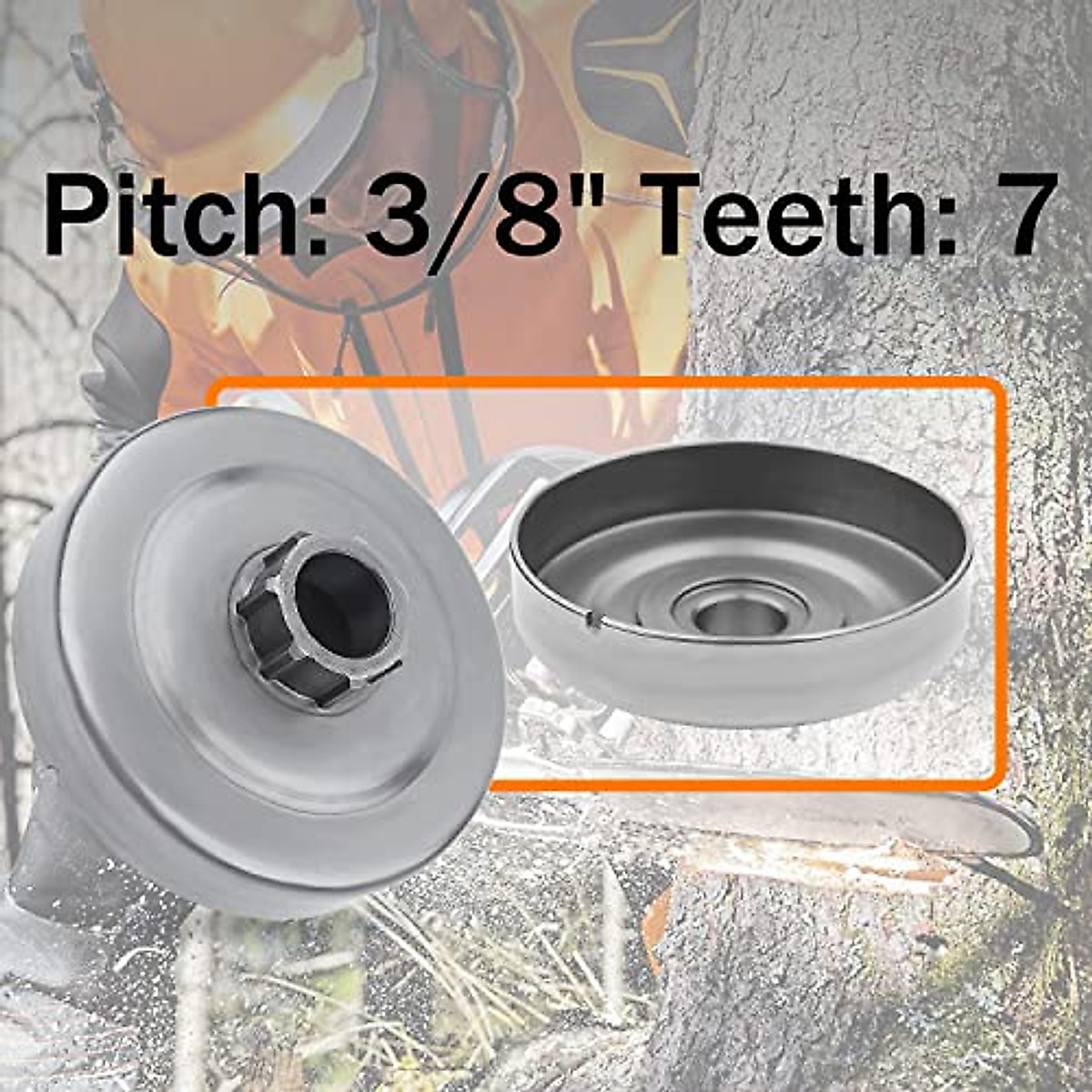 Mtanlo .325 Rim Sprocket Clutch Cover Worm Gear Bearing Kit for Stihl MS311 MS391 029 MS290 034 036 MS340 MS360 MS310 MS390 Chainsaw