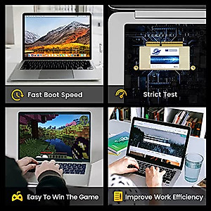 Dogfish 512GB SSD for MacBook PCIe Gen3x4 M.2 NVMe, Internal Solid State Drive Upgrade for MacBook Pro A1708 (2016-2017)