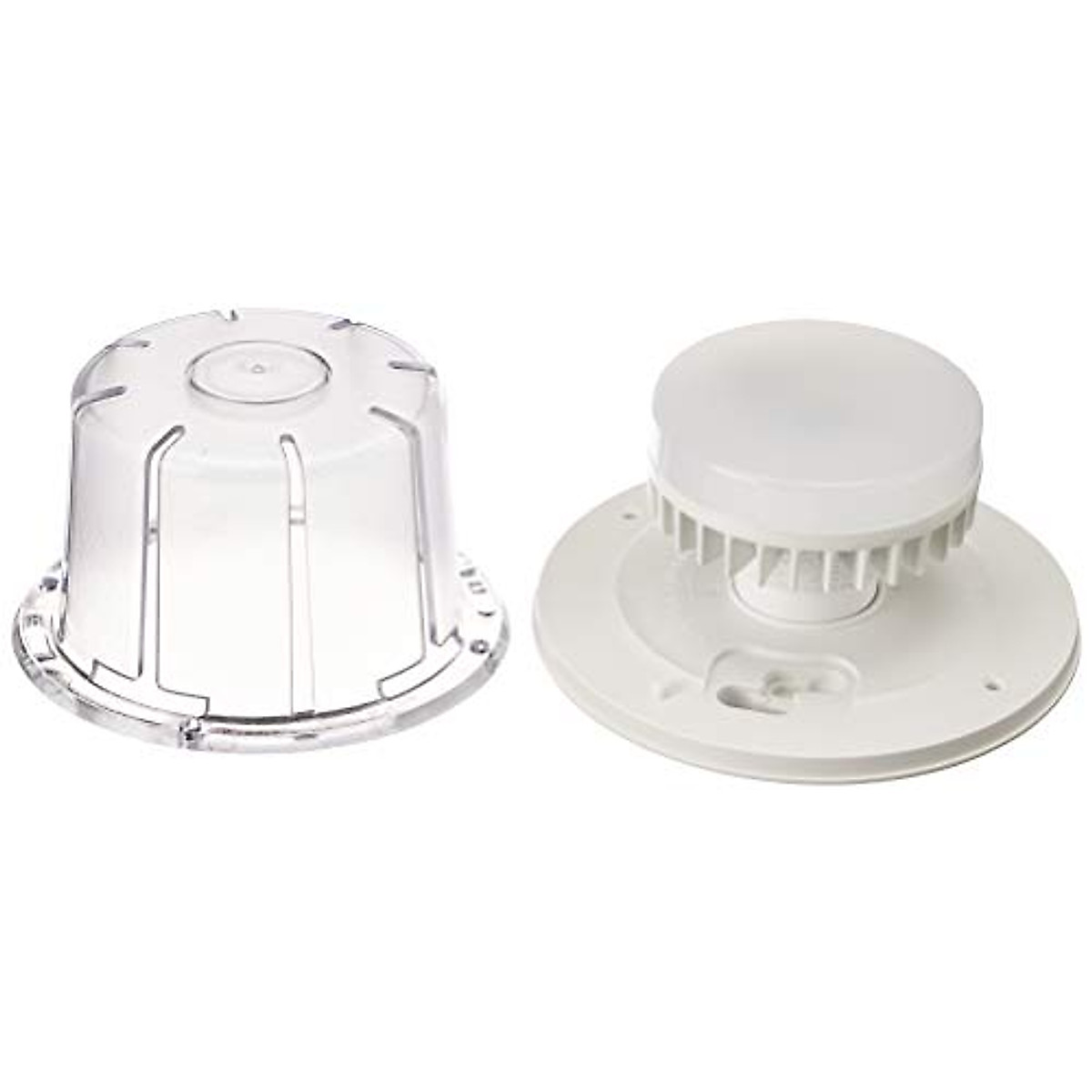 Leviton 9850-LED LED Ceiling Lamp Holder with 10W Bulb Guard, 1 Count (Pack of 1), White