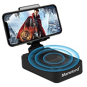 Cell Phone Stand with Wireless Bluetooth Speaker Compatible for iPhone/Samsung/iPad Tablet, Anti-Slip Design Phone Stand with HD Surround Sound Bluetooth Speaker for Home,Office,Outdoor etc.