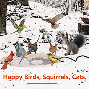 GUOJINJISM 250 Watt De-icer Birdbath Heater Submersible Aluminum Base for Livestock, Poulty, Animal, Tank, Buckets, Basins, Birdbaths, Barrels Waterproof Water Through Deicer with 9.84 Foot Cord