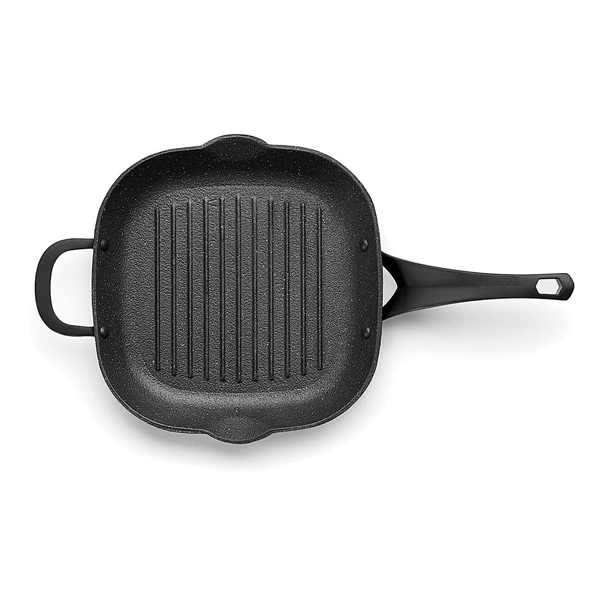 Starfrit The Rock 060903-004-0000 11" Cast Iron Grill Pan, Black