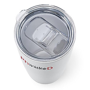 CafePress Phinished, Phd Graduate Travel Mug 20 oz. Insulated Stainless Steel Coffee Tumbler