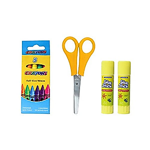 22 Piece Bulk School Supplies Kit for K-12 - Essential Box of School Supplies for Elementary, Middle, and High School Students