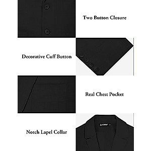 Men Blazer Slim Fit Casual Sports Coats Two Button Dress Blazer Stylish Lightweight Shoulder Pads Suit Jackets Outfits Brown S