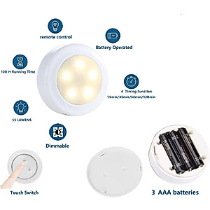 2 Pack Battery Operated Light Bulb with Remote Controlled,Backup Battery Powered Led Light Bulbs,Wireless Light Bulb Dimmable Timer E26 Screw in for Indoor Sconce and Hanging Lamp Without Electricity