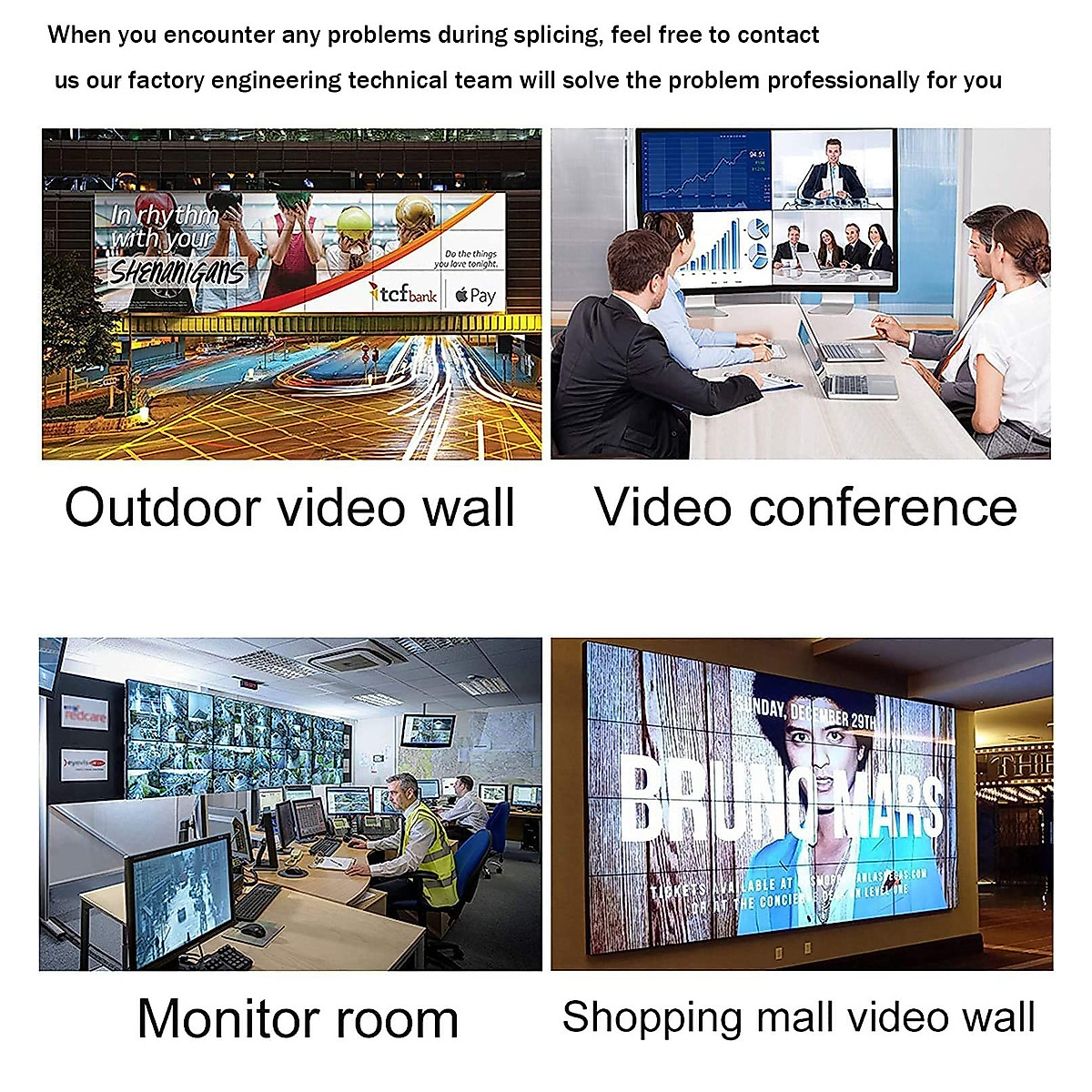 4K HDMI 3x3 Video Wall Controller with Al Audio | 9 Channels | HDMI 1.4, HDCP1.4 | 1 HDMI Input & 9 Outputs | 15 Display Modes - 1x2, 1x3, 1x4, 2x1, 2x2, 2x3, 2x4, 3x1, 3x2, 3x3, 4x1, 4x2