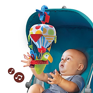 Yookidoo Stroller Activity Toy - Musical Early Development Toy - Motion Activated Sound Effects with Clip On Attachment