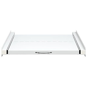 vidaXL Steel Washing and Drying Machine Pedestal with Drawers for Various Brands, Space-Saving, Robust, with Extra Storage Space, Assembly Required, White