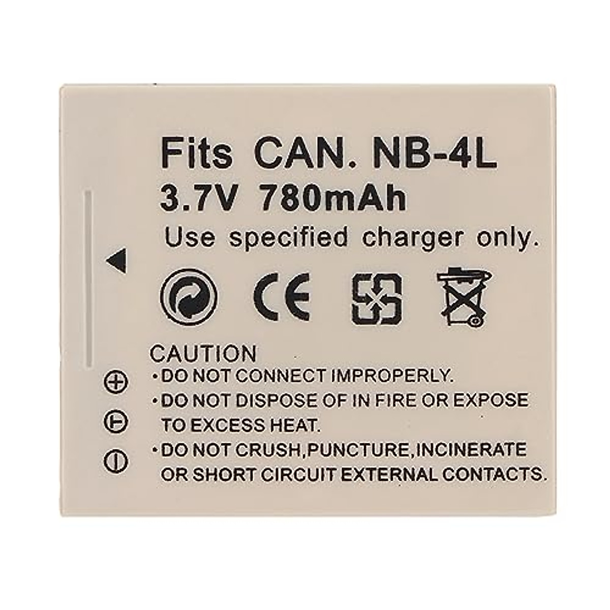 NB 4L Battery, 780mAh Lithium Ion Battery, Camera Battery Replacement, NB 4L Replacement Battery, Replacement for IXUS 115 117 120 130 220 225 230 255 50 60 70 80 65 75ixy100 115