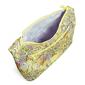 Vera Bradley Women's Recycled Lighten Up Reactive Crossbody Sling Purse, Sunlit Garden, One Size