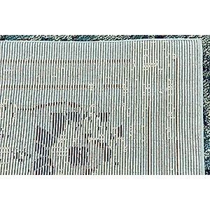 Unique Loom Medici Collection Vintage Botanical Traditional Light Blue Square Rug (8' 0 x 8' 0)