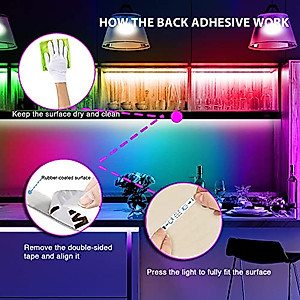 dalattin Led Lights 100ft WiFi Led Light Strip for Bedroom Work with Alexa Google Assistant Smart APP Control RGB Color Changing Music Sync (2 Rolls of 50ft)…
