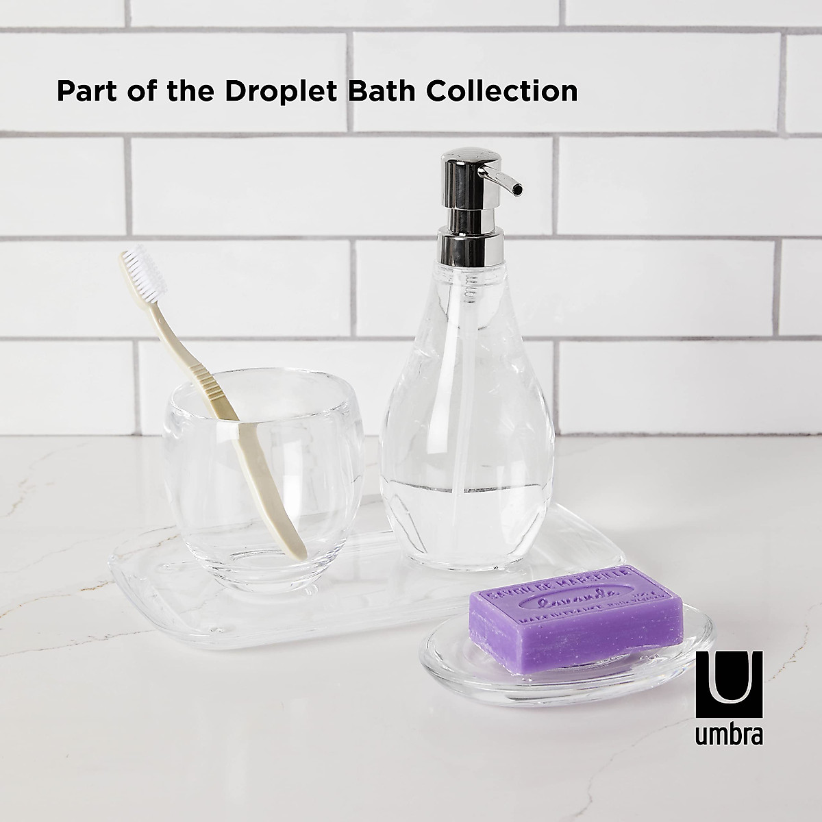 Umbra Droplet Soap Pump, Clear