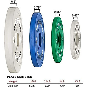 papababe Change Plates 2 inch Weight Plates Fractional Weight Plates