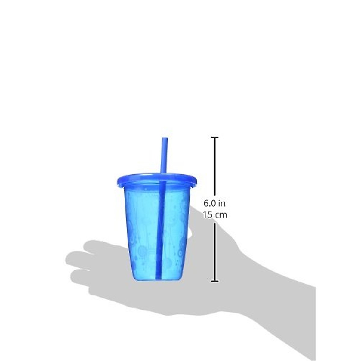 Nuby 4-Pack Stackable Wash or Toss Straw Cups, Multi, One Size