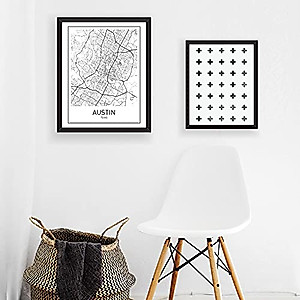 Austin Map Print City Maps of Austin Art Print Map Poster Texas Map Texas Black White Map Wall Art Map Modern Minimalist Wall Art Scandinavian Art City Map Poster 8x10 Unframed Wall Print