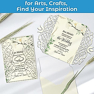 Ohuhu 8.5 x 11 Brown Kraft Cardstock Thick Paper 100 Sheets + 100 Sheets Cream Colored Cardstock 8.5 x 11