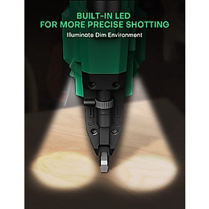 KIMO 18 Gauge Nail Gun Battery Powered w/ 2 X 2.0 Battery & Charger, 2 in 1 Cordless Brad Nailer/Electric Stapler, Adjustable Depth, 18GA Staples for Upholstery, Home Improvement & Woodworking