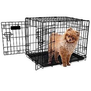 Precision Pet Products Two Door Provalue Wire Dog Crate, 24 Inch, For Pets 15-30 lbs