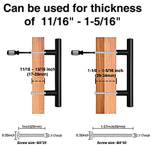 Estmoon 30 Pack 3 Inch Cabinet Handles Matte Black Cabinet Pulls Stainless Steel Black Kitchen Handles for Cabinets and Drawers, 76mm Hole Centers