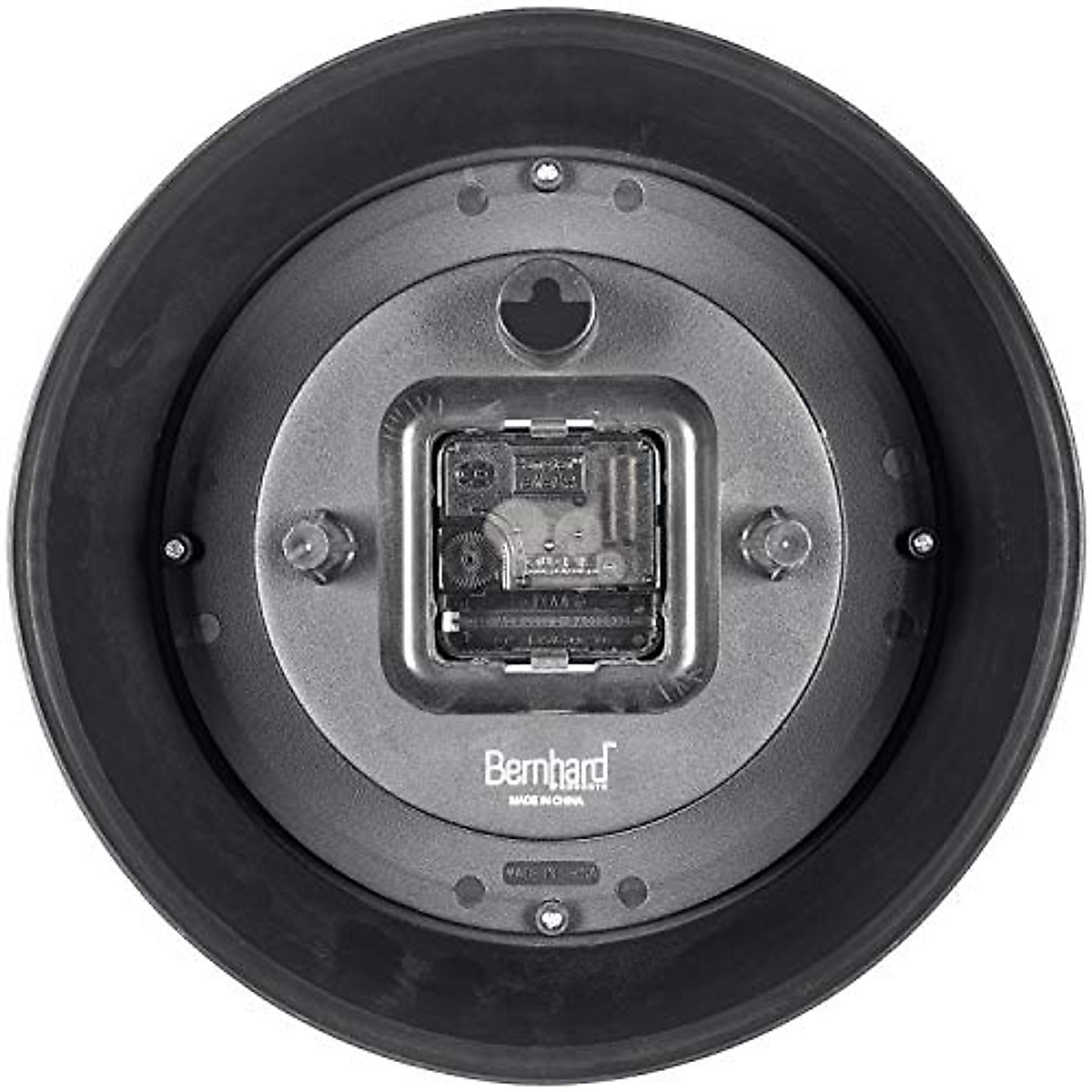 Bernhard Products Retro Wall Clock 9.5 Inch Red Kitchen 50's Vintage Design Round Silent Non Ticking Battery Operated Quality Quartz Clock