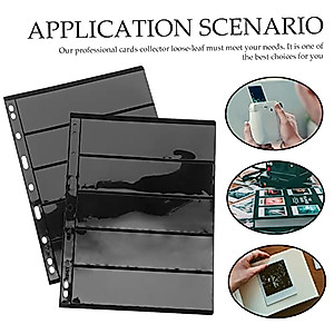 Ciieeo 30 Pcs Sheets Stamp Collection Inserts Stamps Postage Forever Postage Album Binder Sleeves Order Stamps Black Binders Stamp Loose-leaf Stamp Album The Pet A5 Standard Edition