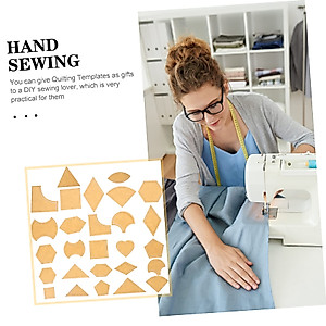 KONTONTY Patchwork Crafting Molds 27 Sets of Acrylic Quilting Templates Sewing and Craft Templates for Quilting