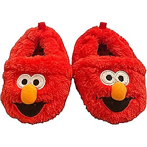 Sesame Street Unisex-Child ELMO Face Slipper (Elmo Puppet 2, us_footwear_size_system, toddler, men, numeric, medium, numeric_2)