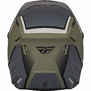 Fly Racing 2023 Adult Kinetic Vision Helmet (Matte Olive Green/Grey, XX-Large)