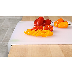 Dexas 431-22-383 Kitchen Workboard/Cutting Board, 12.5 by 17", Natural/Green