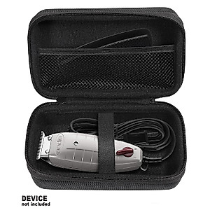 CaseSack carrying case for Andis 04710, 04603, 04775, 46700, 48900 Professional T-Outliner Beard/Hair Trimmer with T-Blade, mesh pocket for combs and accessories