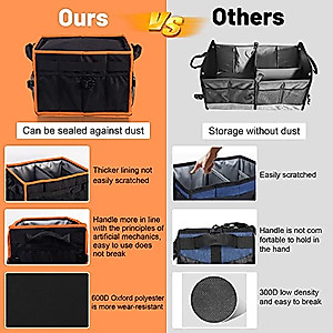 CeOaOtK Upgraded Large Grill and Picnic Caddy with Paper Towel Holder, Collapsible Carry Griddle Caddy with Cover, BBQ Organizer for Utensil, Camping Accessories Caddy, Grill Cooking Bag