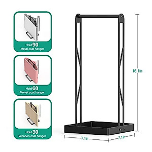 Hanger Storage Organizer, Metal Hanger Organizers for Closet Laundry Room, Hanger Rack for Velvet Plastic Hangers