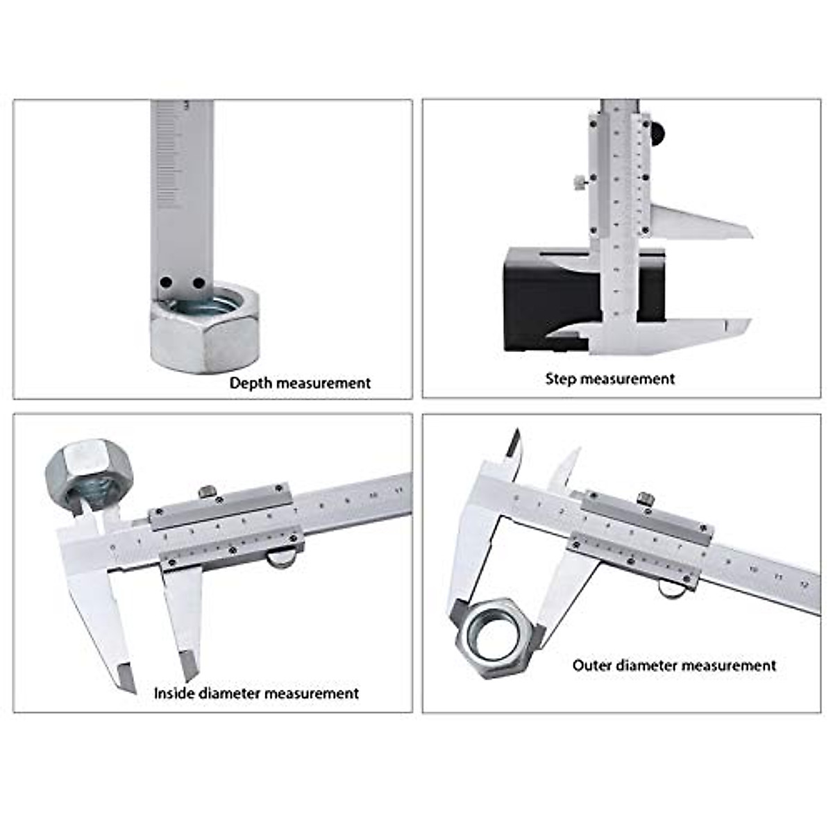 TIST Calipers Vernier Calipers High-Precision Small Household Oil Level Calipers Industrial Grade Calipers Range: 0-300mm