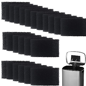 24 Pack Charcoal Filters for Compost Bin Kitche, Filter Replacement Extra Thick (0.39"), Suppress Kitchen Odors - Activated Carbon, 4.72"*2.9" Square Filters for Kitchen Pail Composter