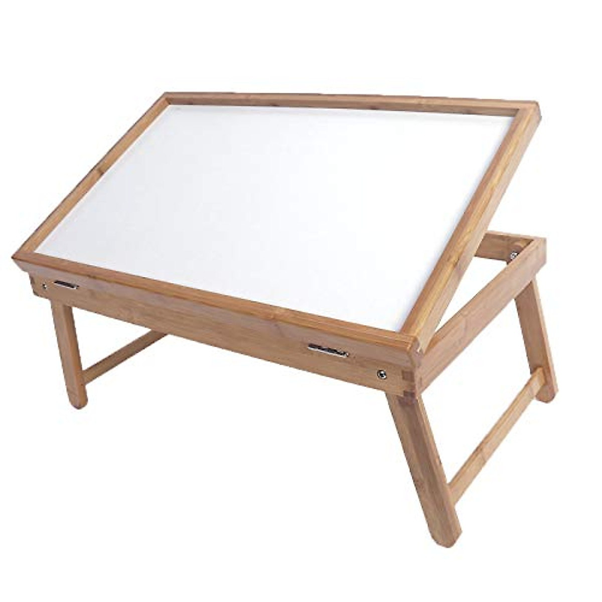 KTY Table Top Adjustable Dining-Table Wood Color & White Plank