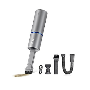 Brigii Mini Vacuum, Air Duster and Hand Pump 3 in 1, Cordless Handheld Vacuum, USB Rechargeable, Easy to Clean Desktop, Keyboard, Drawer, Car Interior and Other Crevices, Small Spaces -Y120 Pro