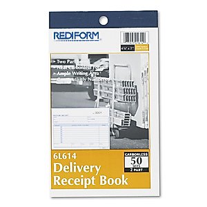 Rediform Rediform Carbonless Delivery Receipt Books (RED6L614)