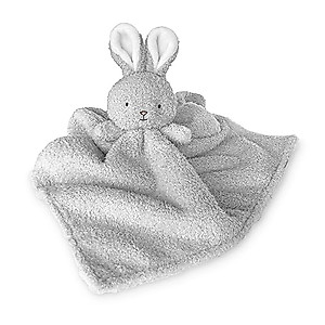 Our 3 M's Bunny Baby Security Blanket - Gray Baby Lovey - Baby Security Blankets for Girls and Baby Boy Gifts - Super Soft Blanket for Newborn
