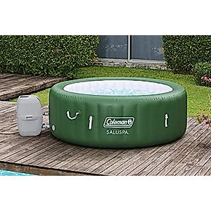 Coleman SaluSpa Inflatable Hot Tub Spa | Portable Hot Tub with Heated Water System and 140 Bubble Jets | Fits Up to 4 People