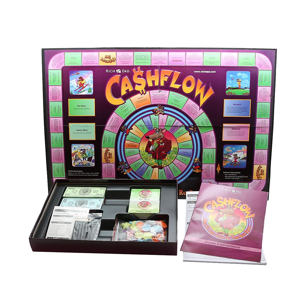 The Rich Dad Cashflow 101 202 No More Rat Race - Rich Dad Board Game Family Toys Robert Kiyosaki Cash Flow Personal Finance Investing Education Knowledge - Key to Success