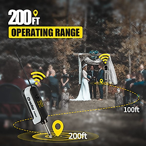 DGNOG K662 Metal Wireless Microphones with Echo, UHF Dual Cordless Handheld Karaoke Dynamic Mic System with Rechargeable Receiver, 200FT Range for Singing, Wedding, Speech, Dj, Church, Party