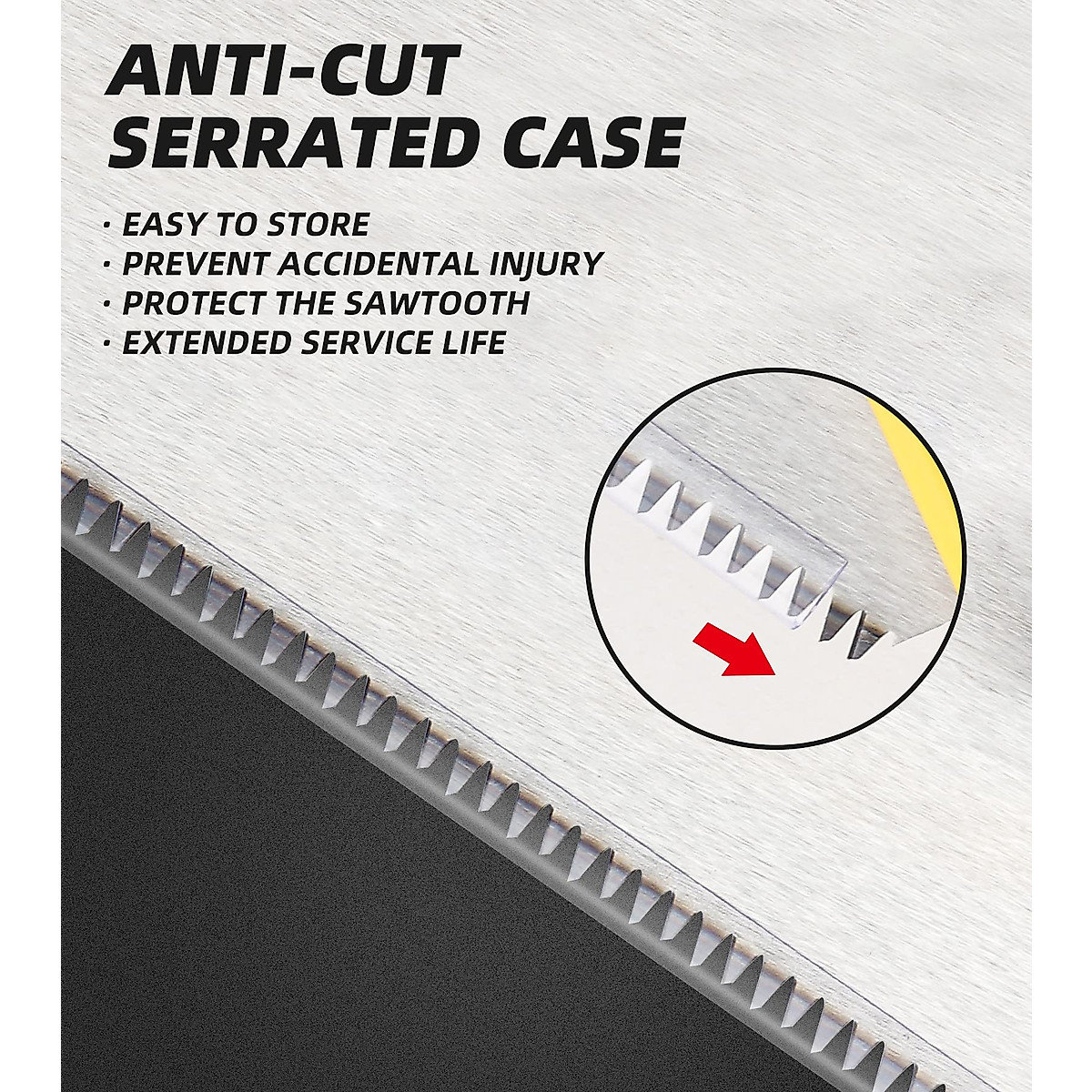 DOWELL 14 in Hand Saw - 11 TPI Fine Cuts Wood Saw Perfect for Sawing, Trimming, Gardening, Cutting Wood, Drywall, Plastic Pipes, Sharp Blade - Crosscut Saw, HY041107