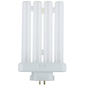 Sunlite FML27/65K Quad Tube Plug-in Compact Fluorescent Lamp, FML 4-Pin, 27 Watts, 1500 Lumens, 6500K Daylight, 4-Pin (GX10q4) Base, 120 Volts, 1 Pack