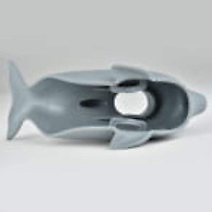 Good Gear Bathtub Faucet Cover for Kids Safety, Universal Fit Silicone Bath Spout Cover for Baby, Tub Nozzle Guard Whale/Grey