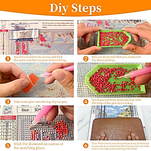 KINPLUB Moonlight Beach Diamond Painting Kits for Adults, 5D Seaside Moon Diamond Art Kits for Beginners, DIY Full Drill Paint with Diamond, Home Wall Decor 12 x 16 Inch